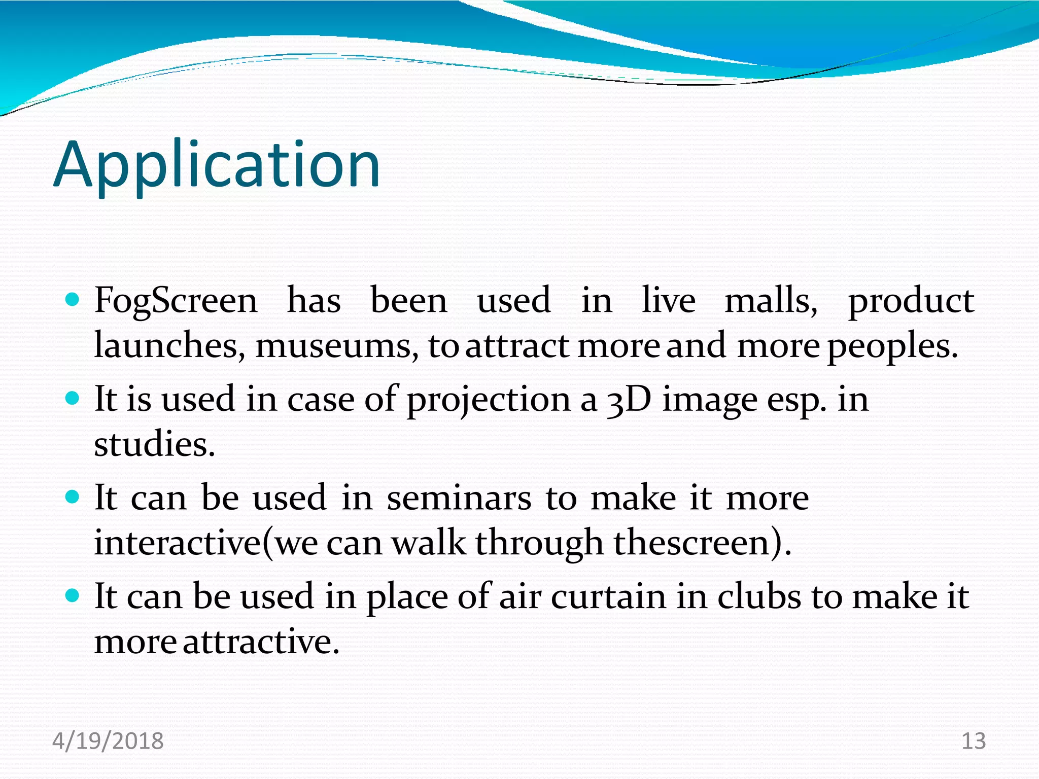 Fog screen | PPTX