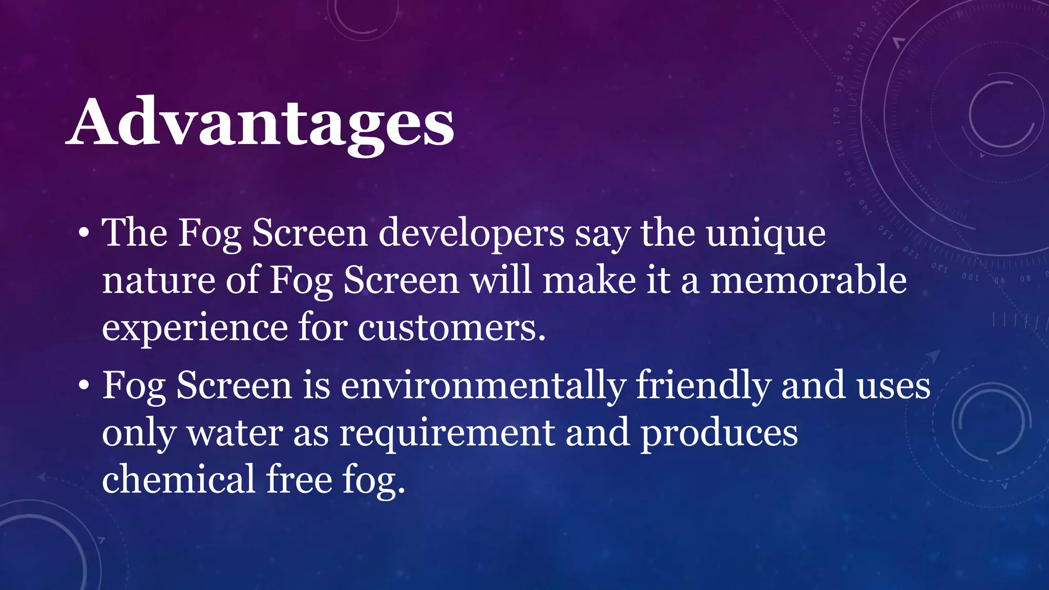 Fog screen | PPTX