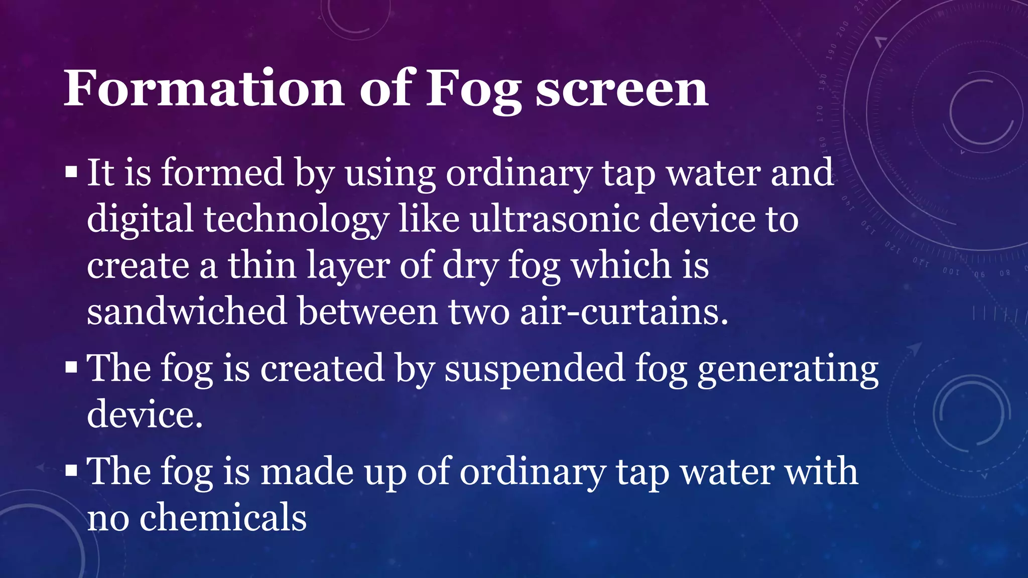 Fog screen | PPTX