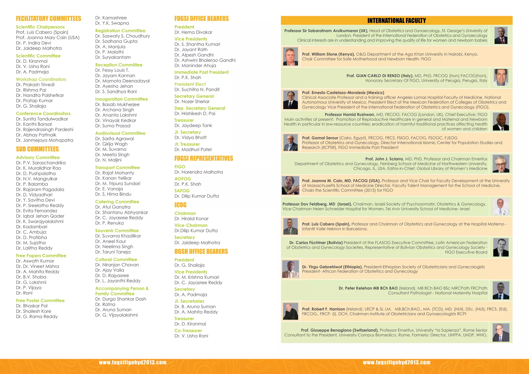 Fogsi figo-hyd 2013 brochure A GREAT CONFERENCE TO BE AT | PDF ...