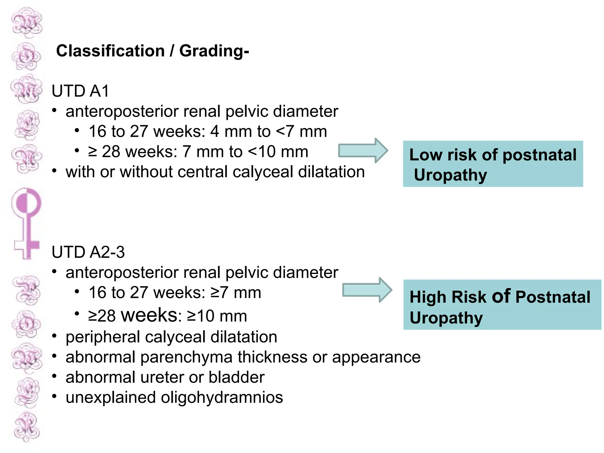 renal pelvic dilatation , antenatal managemnt and monitoring | PPTX