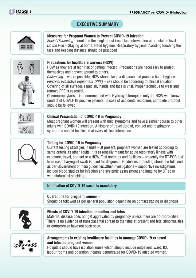 Fogsi GCPR on pregnancy with covid 19 version 1 | PDF | Pregnancy ...