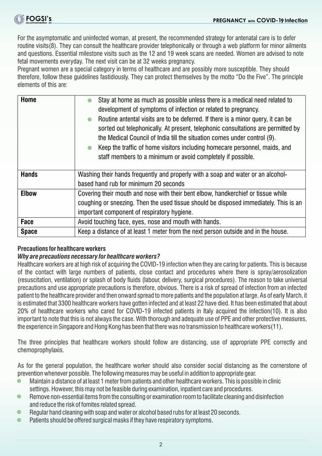 Fogsi GCPR on pregnancy with covid 19 version 1 | PDF | Pregnancy ...