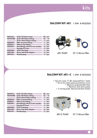 Fog system kits_catalogue | PDF