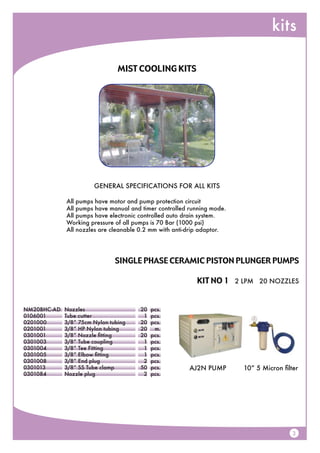 Fog system kits_catalogue | PDF