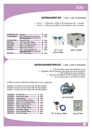 Fog system kits_catalogue | PDF