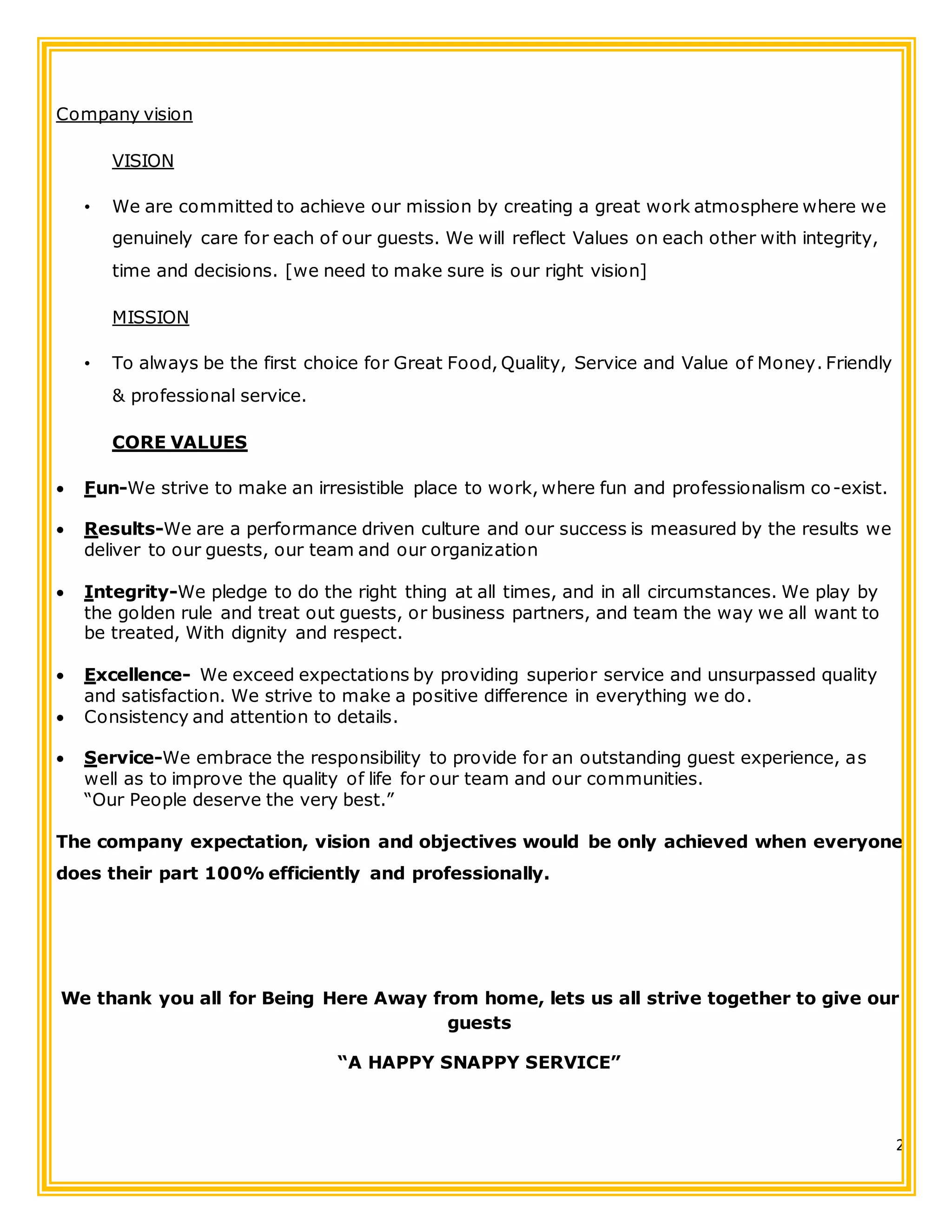 Food Safety Training Restaurant | DOCX