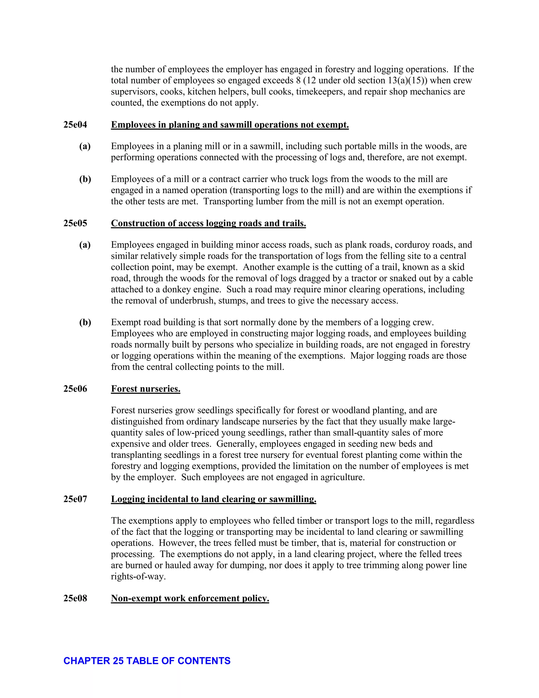 Chapter 25 - Other Exemptions - Field Operations Handbook | PDF