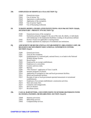 Chapter 25 - Other Exemptions - Field Operations Handbook | PDF