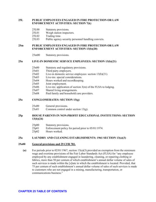 Chapter 25 - Other Exemptions - Field Operations Handbook | PDF