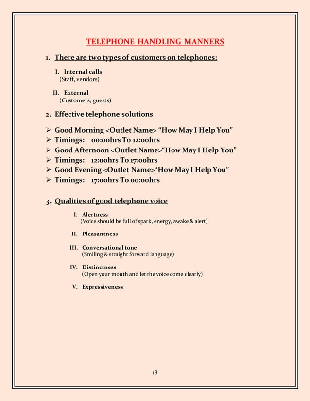 Foh staff training | DOCX | Bars & Restaurants | Attractions