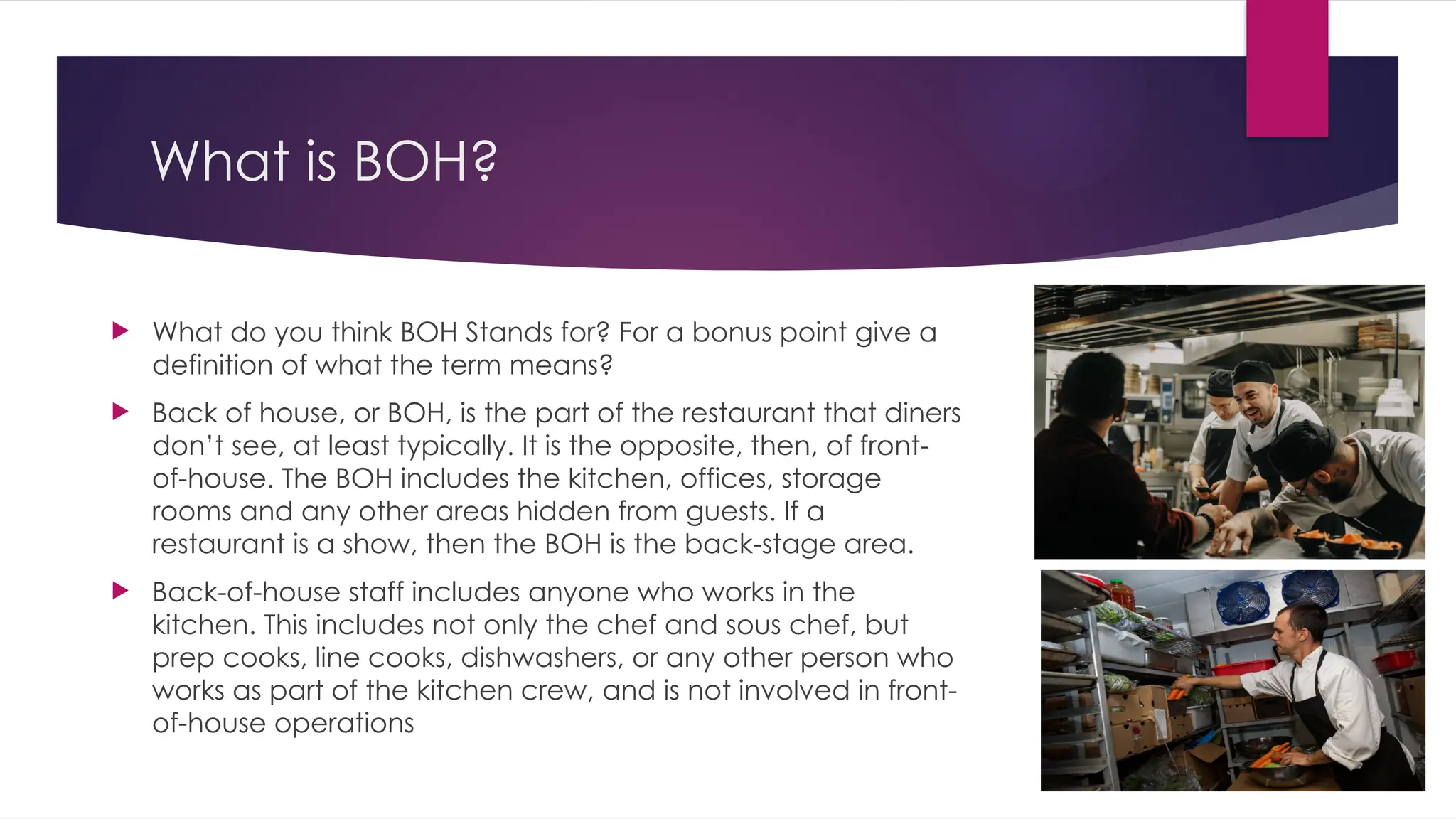 Front of House Versus Back of House.pptx