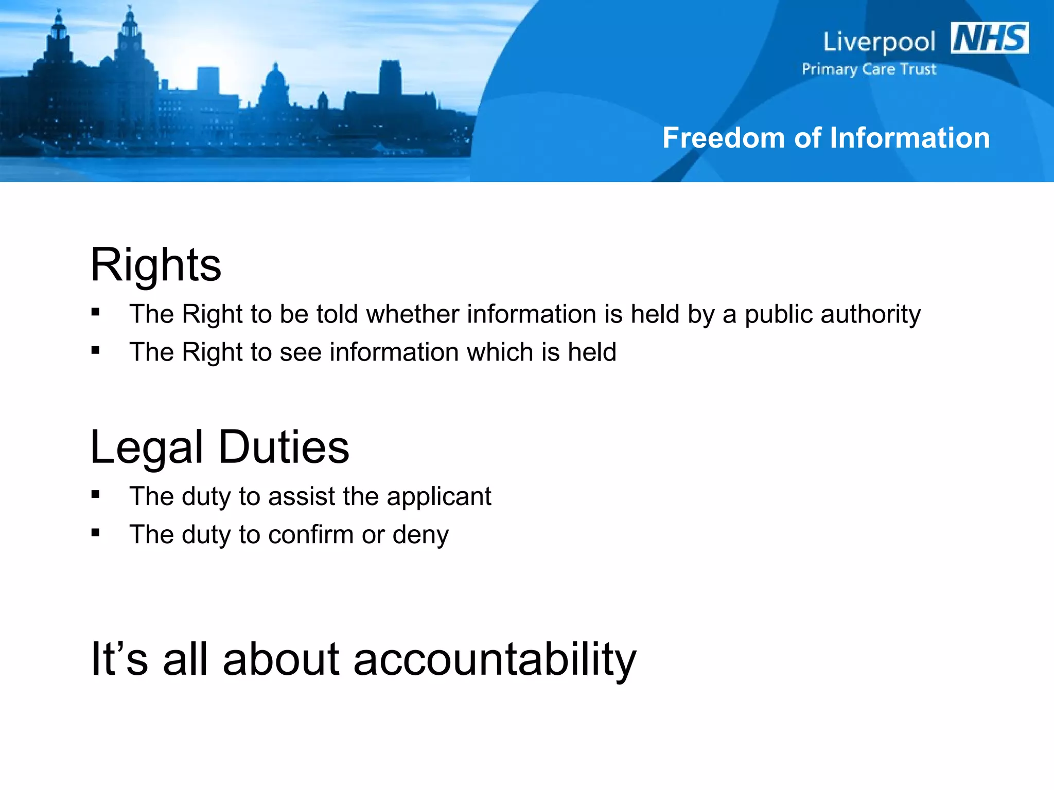 Freedom of Information, What do We Know? | PPT