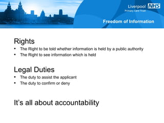 Freedom of Information, What do We Know? | PPT