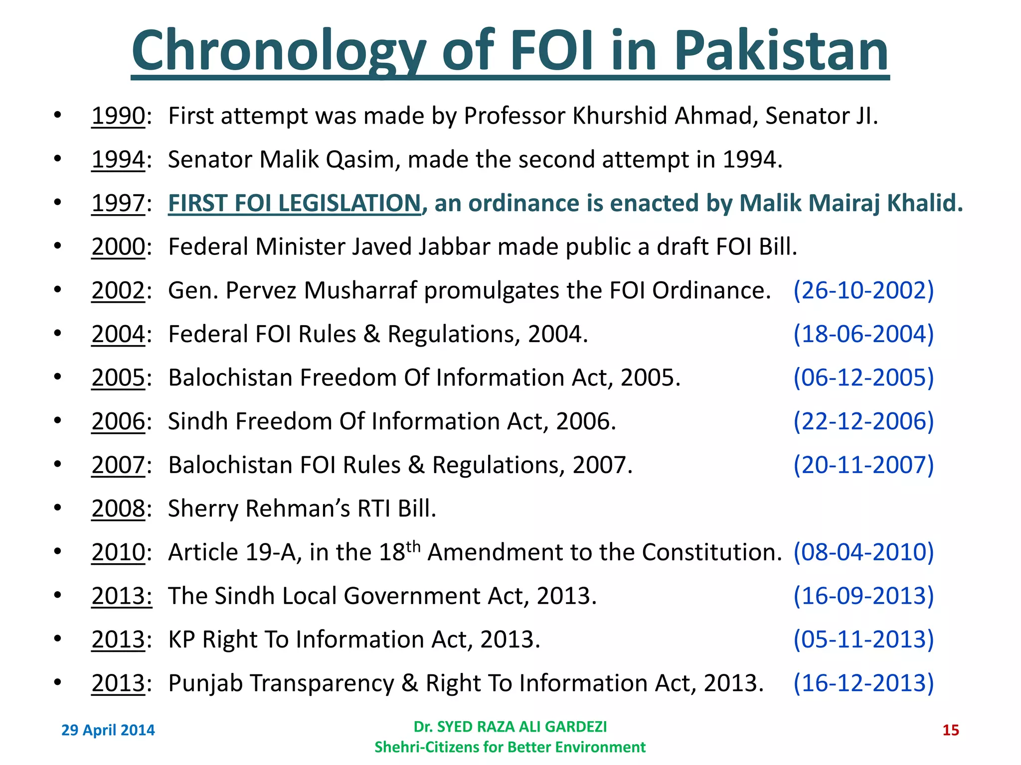 FOI - RTI Presentation | PDF