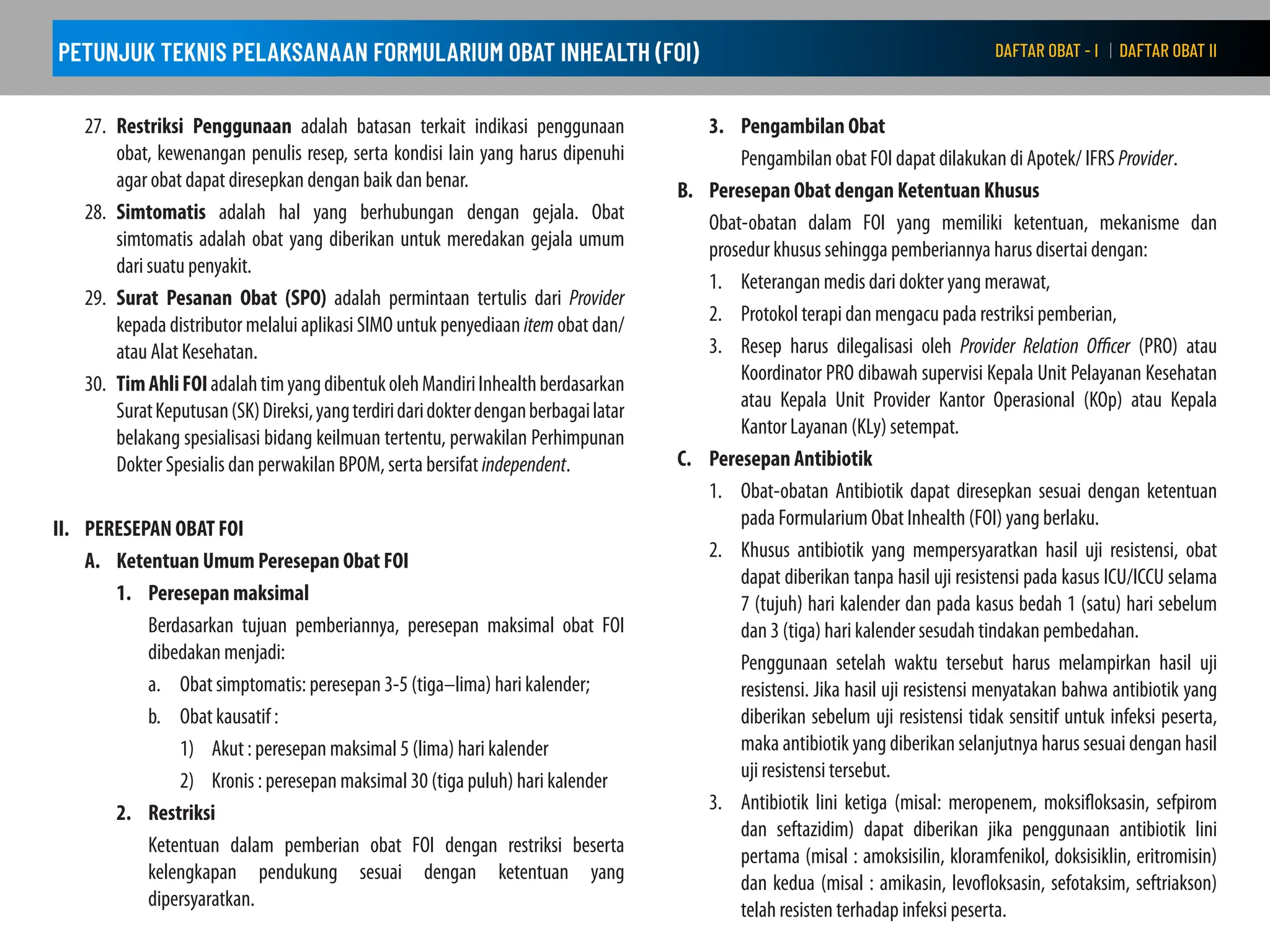 FORMULARIUM OBAT PADA ASURANSI INHEALTH 2024 | PDF
