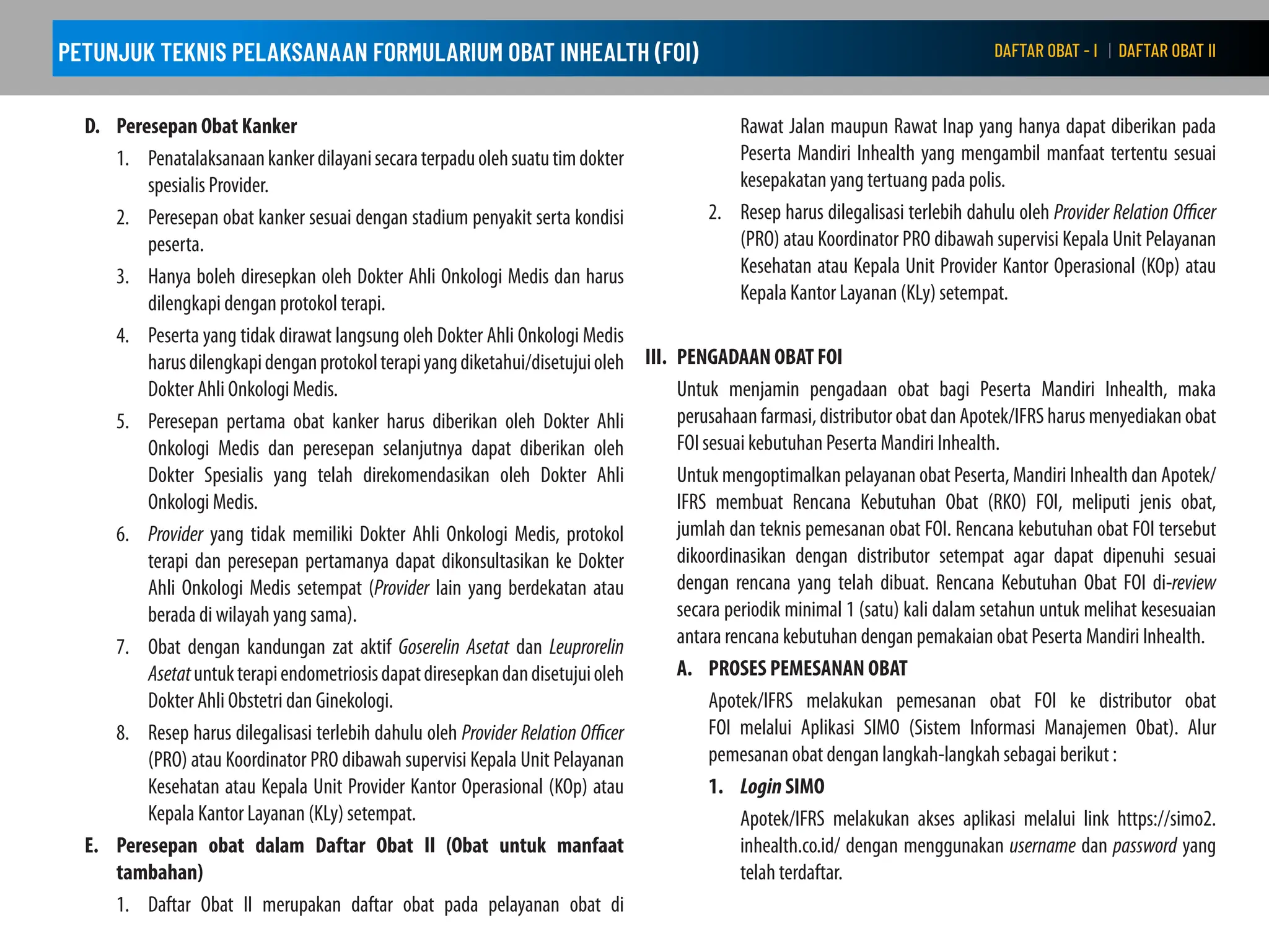 FORMULARIUM OBAT PADA ASURANSI INHEALTH 2024 | PDF