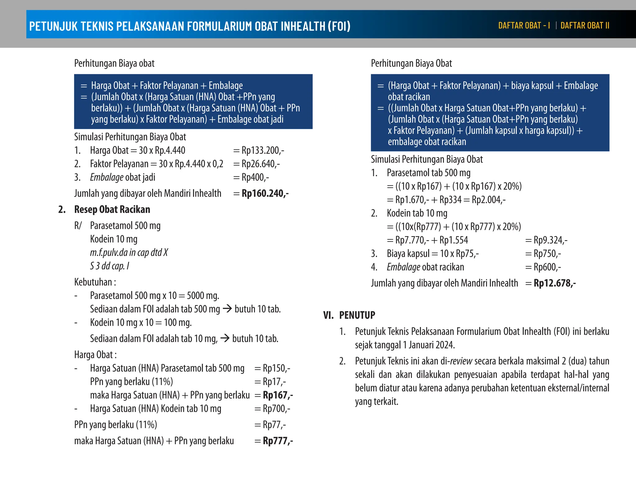 FORMULARIUM OBAT PADA ASURANSI INHEALTH 2024 | PDF