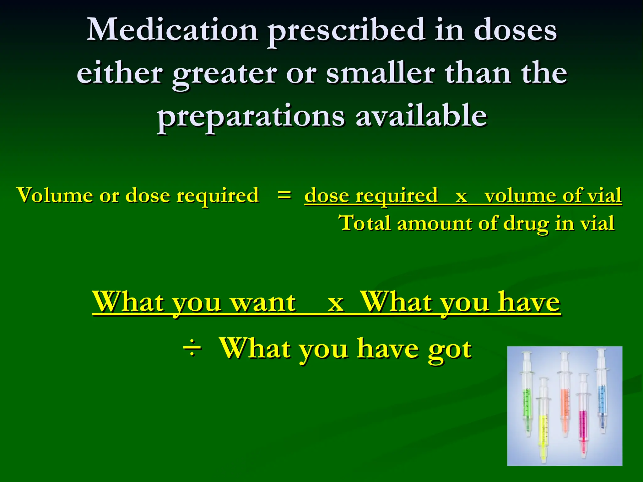 FOI 4498- Pharmaceutical Calculation Methods - Drug Calculations for ...