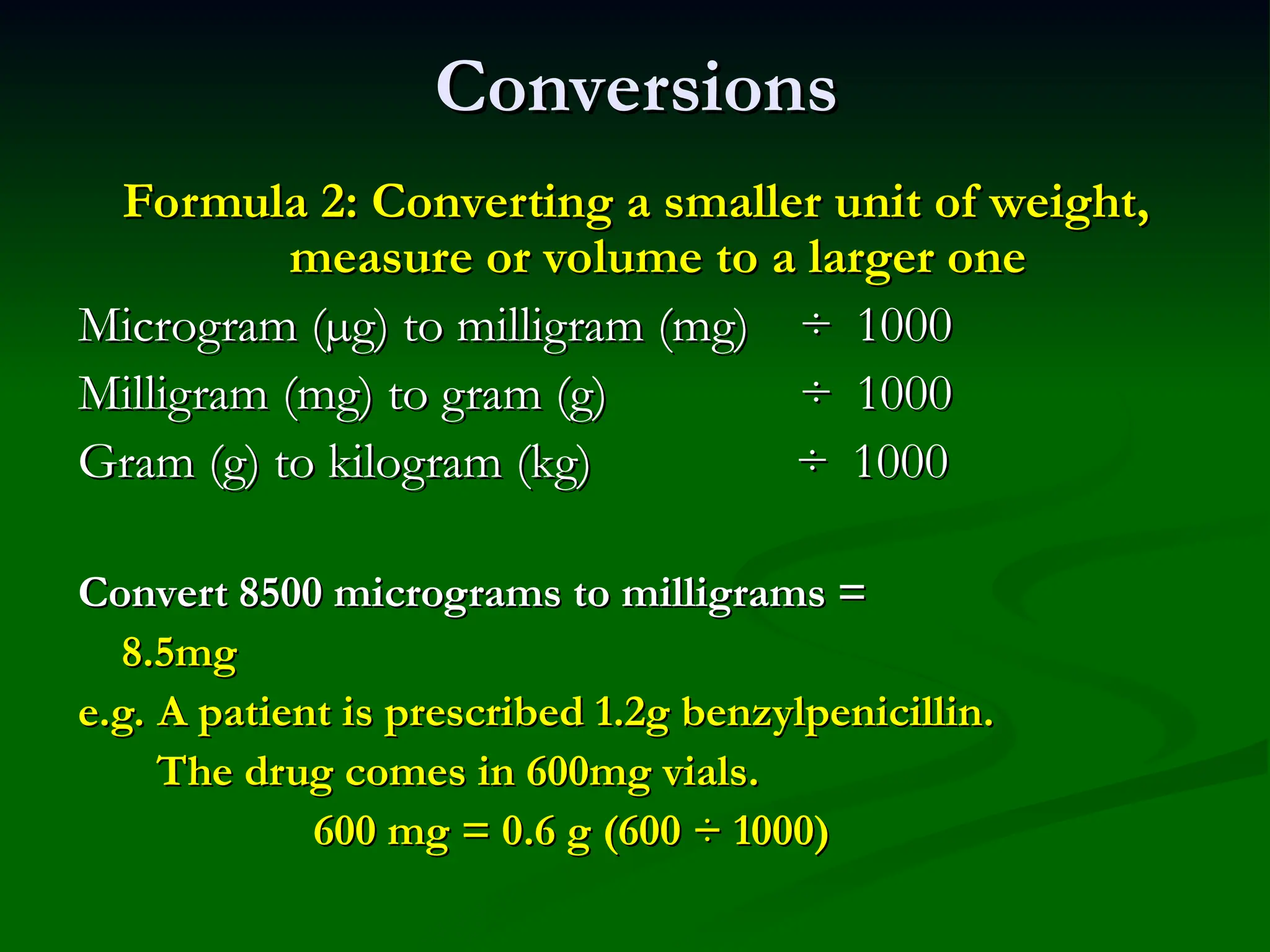 FOI 4498- Pharmaceutical Calculation Methods - Drug Calculations for ...