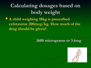 FOI 4498- Pharmaceutical Calculation Methods - Drug Calculations for ...