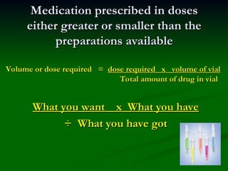 FOI 4498- Pharmaceutical Calculation Methods - Drug Calculations for ...