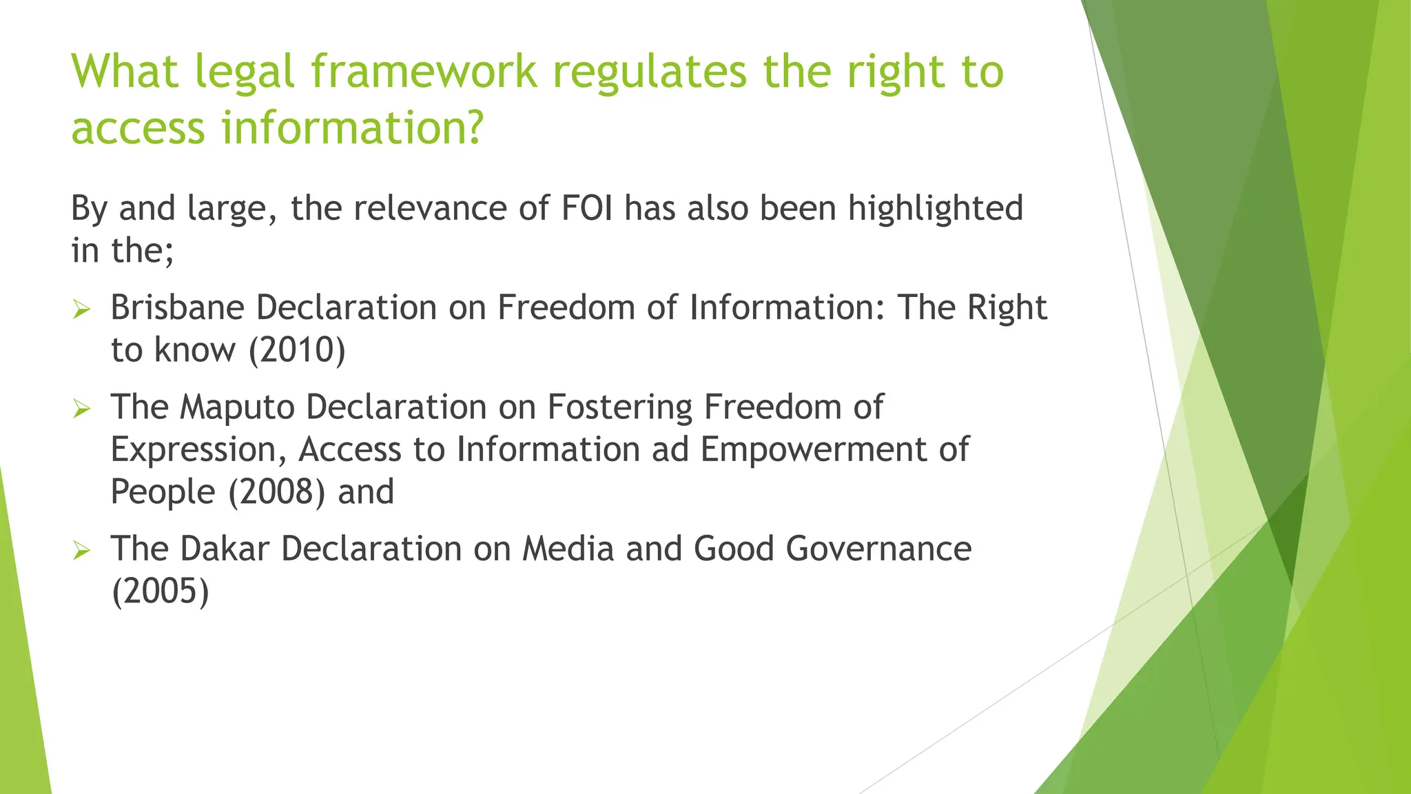 FOI ACT Presentation Zanna mustapha. pptx | PPTX