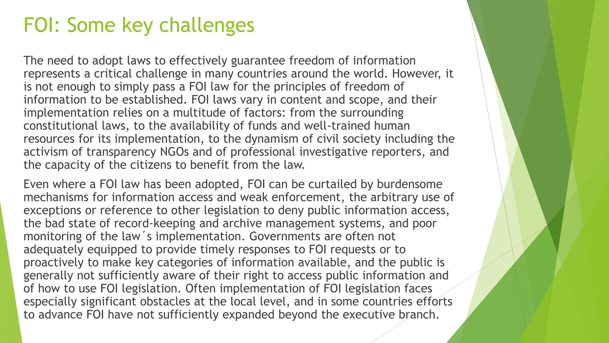 FOI ACT Presentation Zanna mustapha. pptx | PPTX