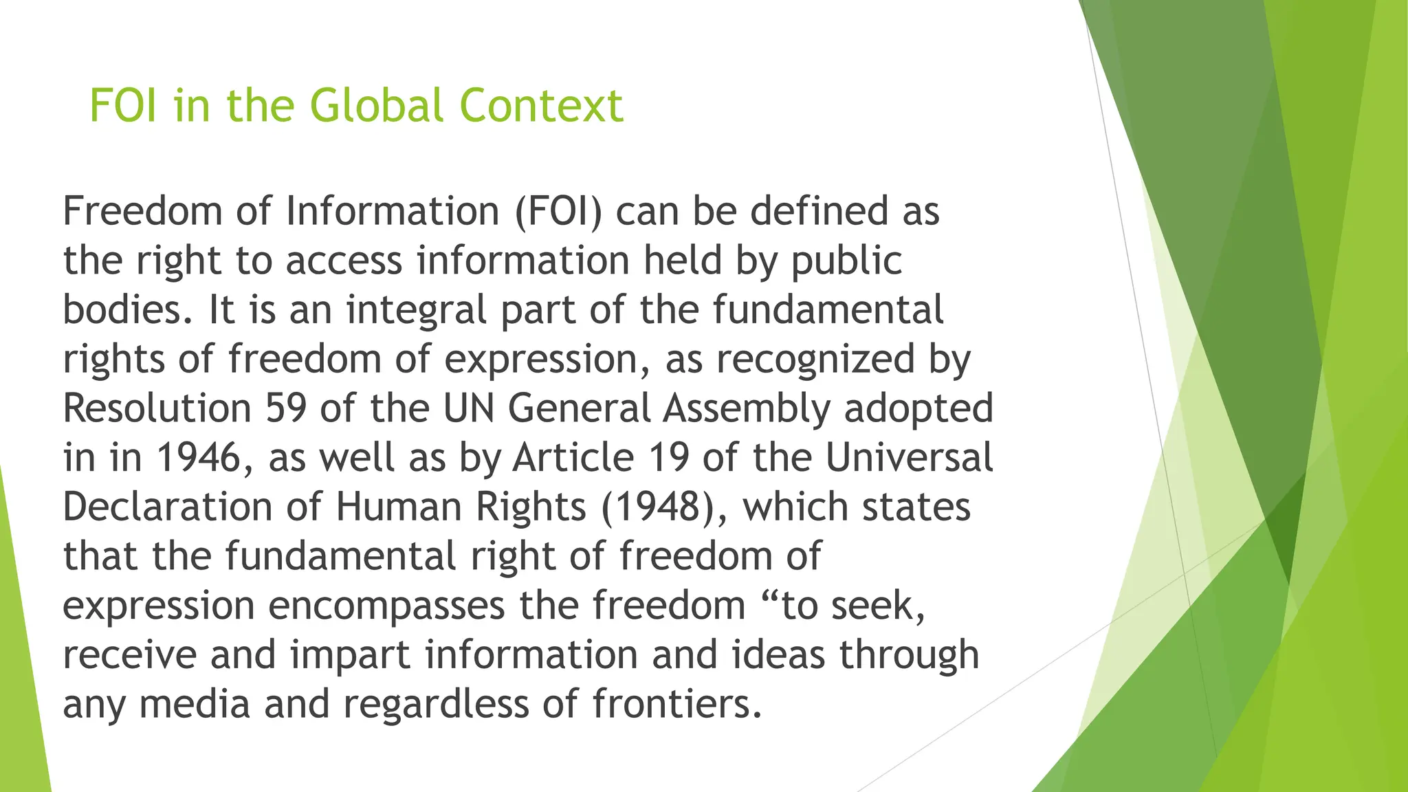 FOI ACT Presentation Zanna mustapha. pptx | PPT