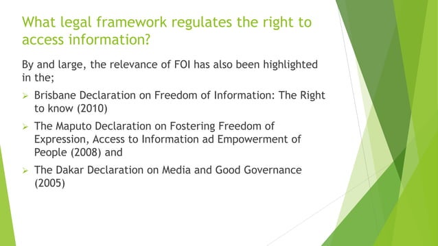 FOI ACT Presentation Zanna mustapha. pptx | PPT