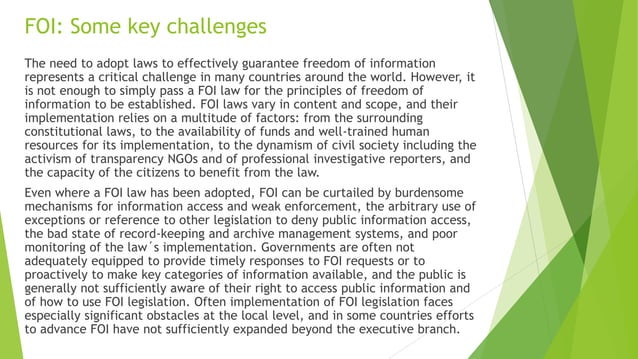 FOI ACT Presentation Zanna mustapha. pptx | PPT