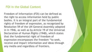 FOI ACT Presentation Zanna mustapha. pptx | PPTX