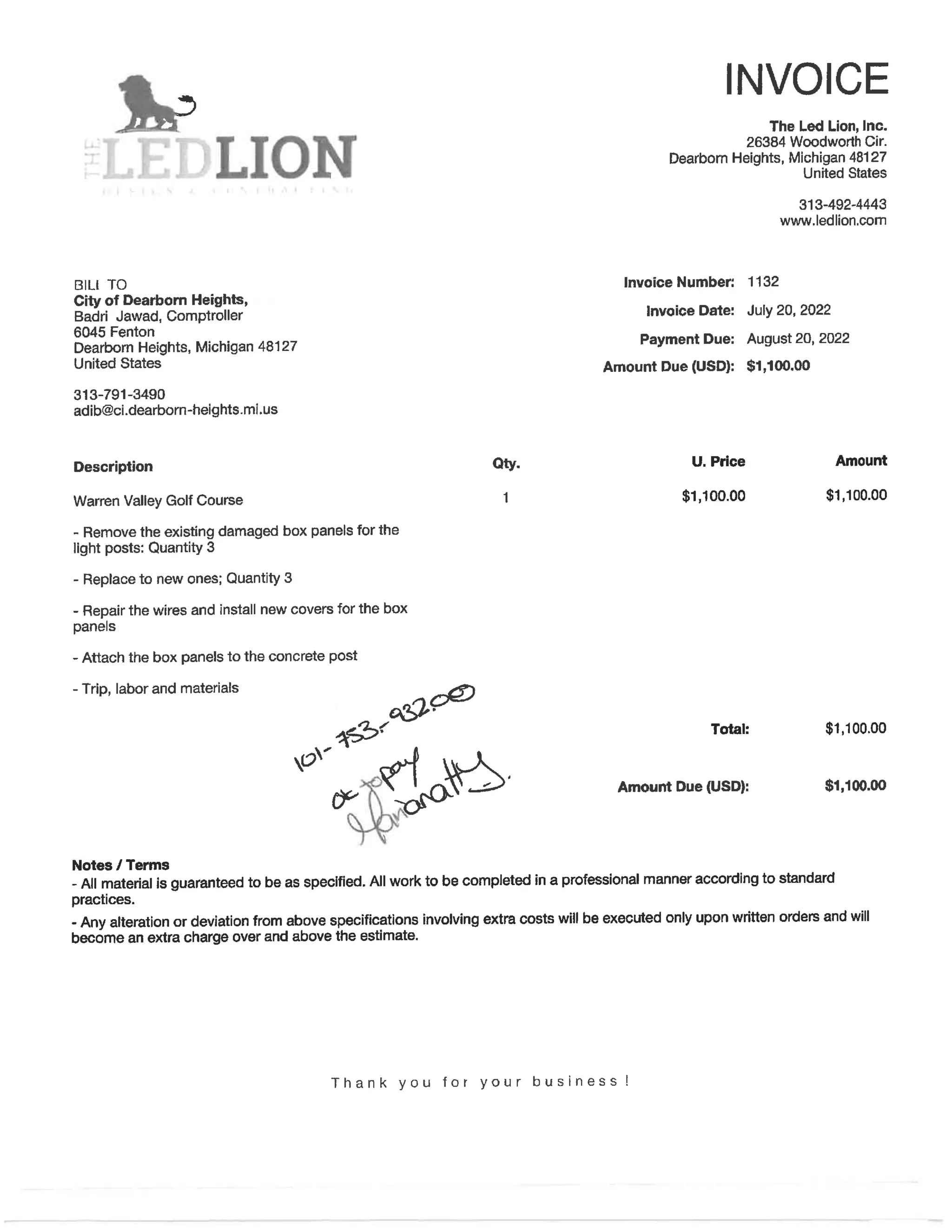 FOIA March 2023 WVGC Receipts Invoices.pdf