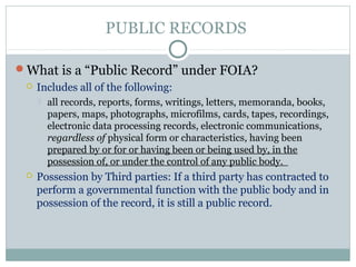 FOIA Training for City of Evanston Staff | PPT | Legal Services ...