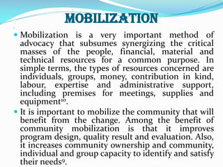 Essential Elements of Advocacy | PPTX