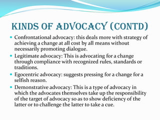 Essential Elements of Advocacy | PPTX