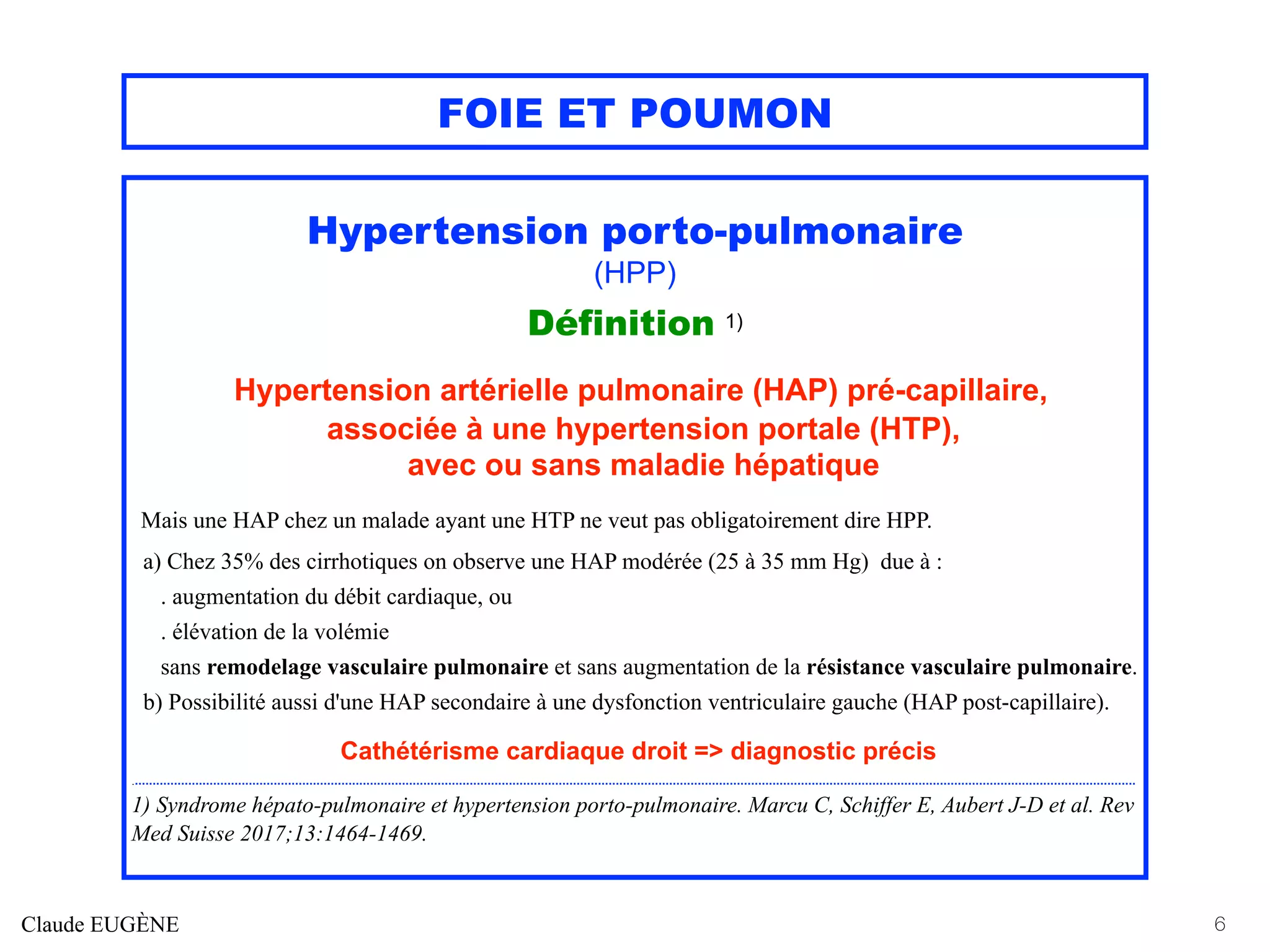 FOIE ET POUMON Hypertension portopulmonaire Syndrome hépatopulmonaire | PDF