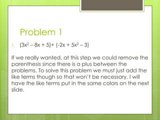 Multiplying Polynomials | PPT