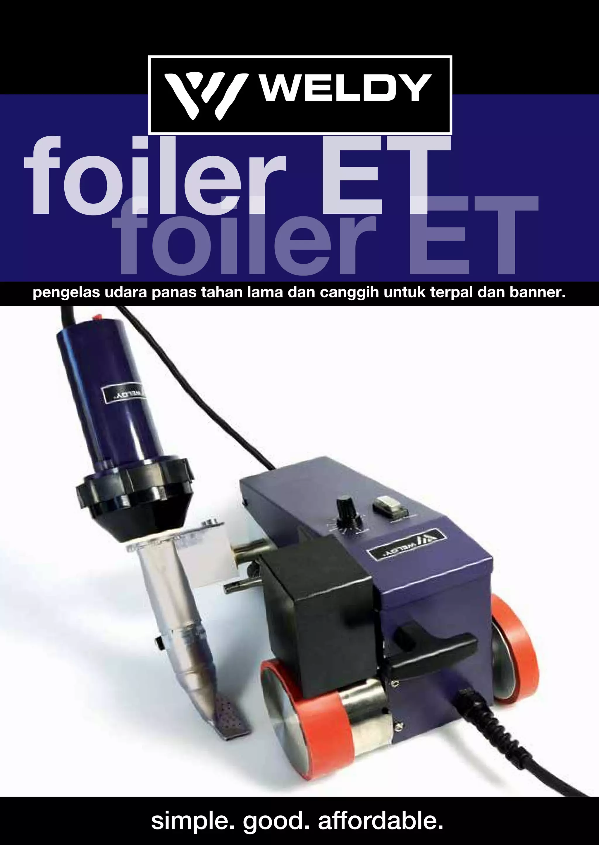Mesin Seaming Weldy Foiler ET | PDF
