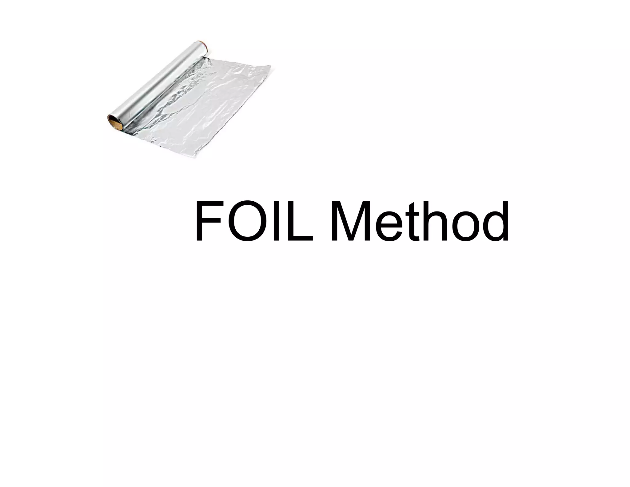 Foil method | PDF