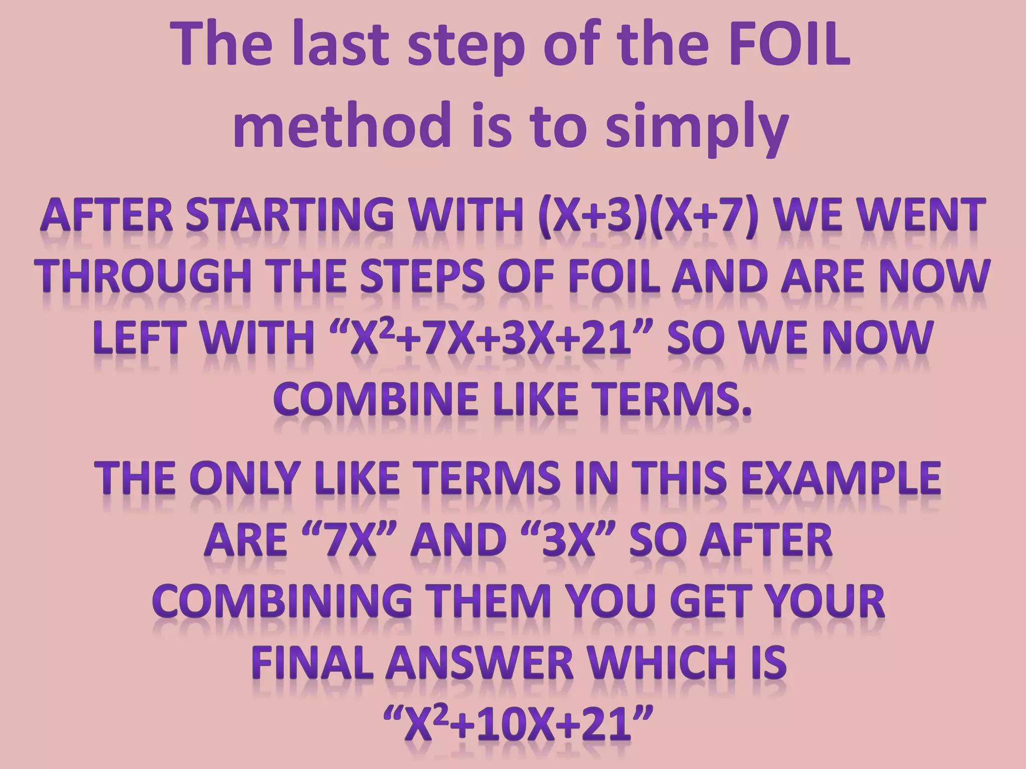 How to FOIL | PPT