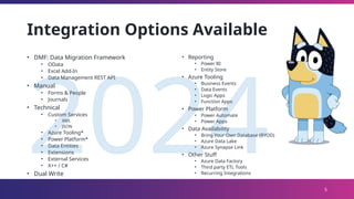 PPT for dynamics 365 F&O Integration Roundup | PPTX