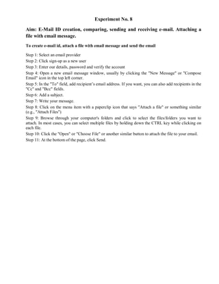 Foit lab manual | PDF