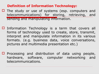 fundamental of information technology(1) | PPT