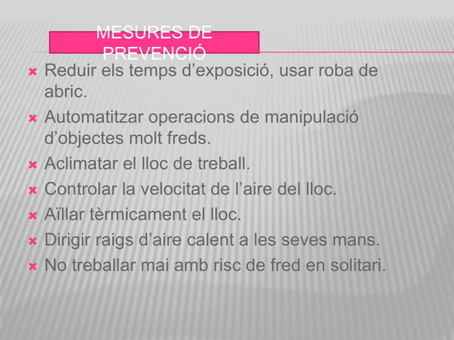 Condicions de risc factors mediambientals | PPT