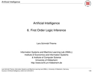 First Order Logic | PDF