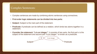 First Order Logic | PPTX | Programming Languages | Computing