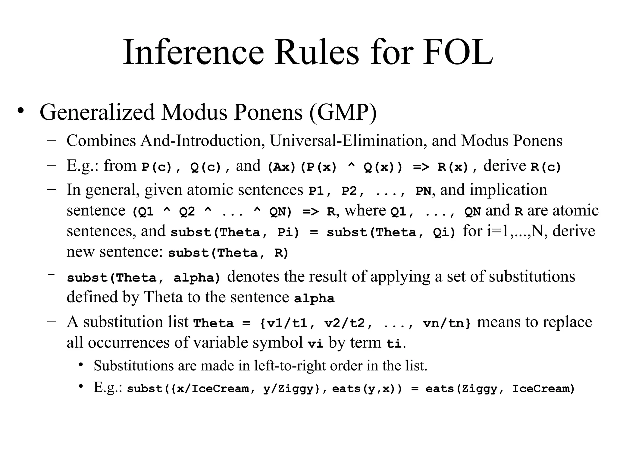 First-Order Logic (FOL) in AI is a powerful form of knowledge representation | PPT