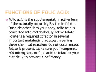 FOLATE AND BIOTIN | PPTX