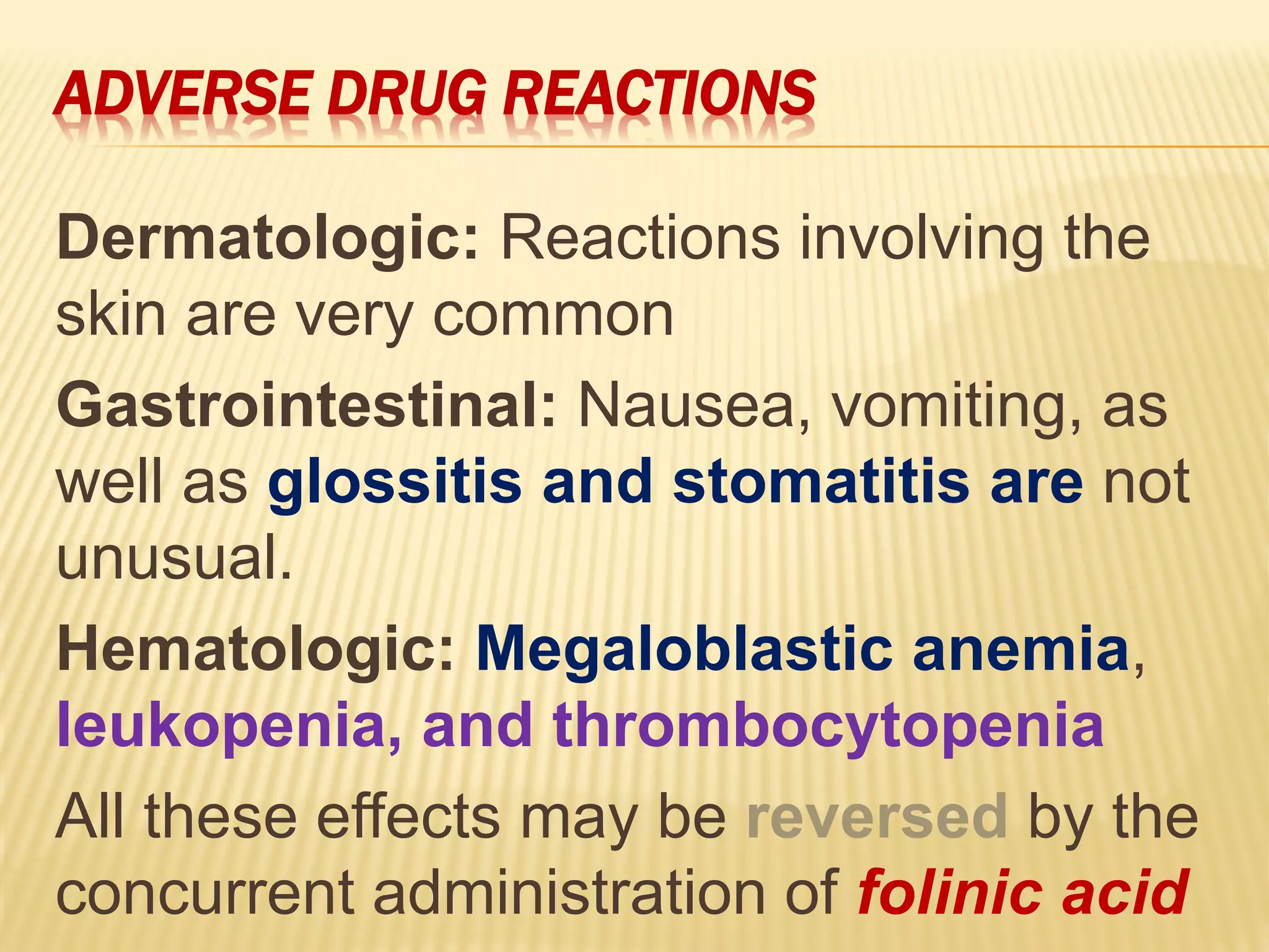 Folate antagonists | PDF